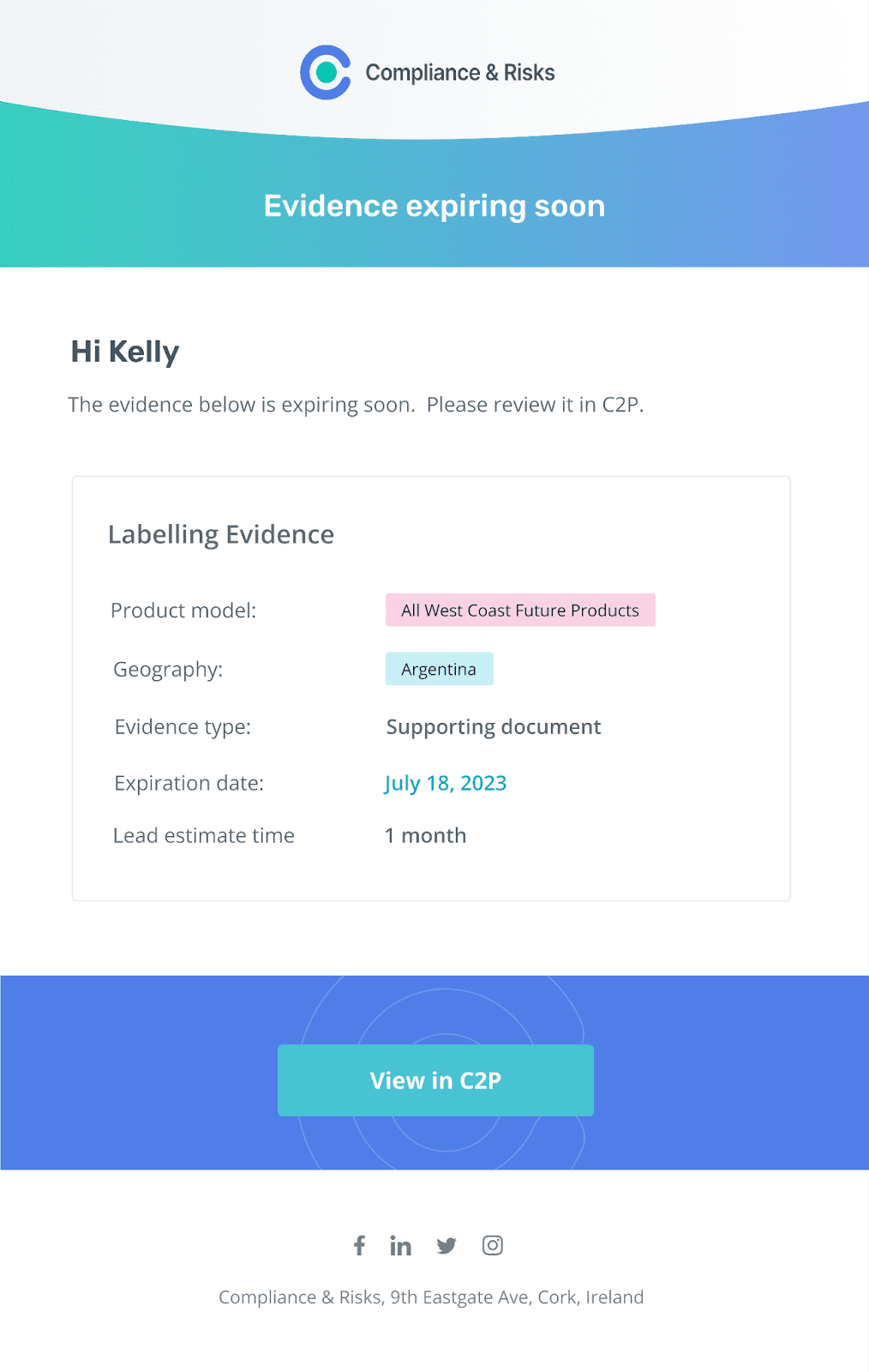 C2P Product Updates Q2 2023 | Compliance & Risks